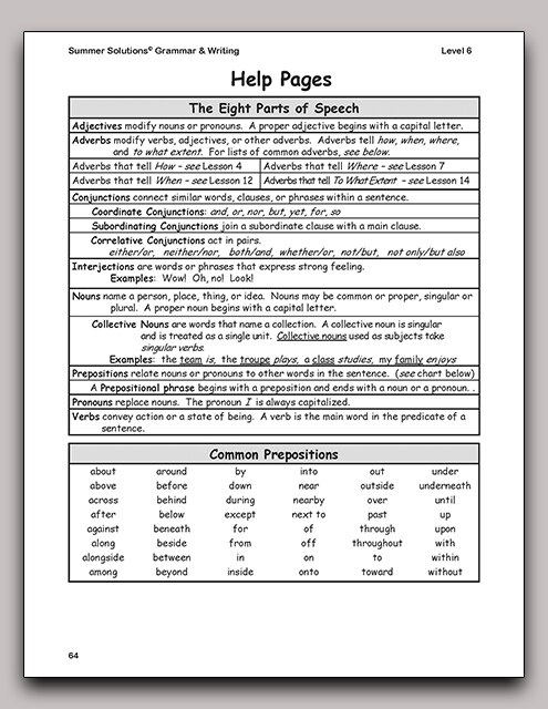 English Grammar & Writing Mechanics 6