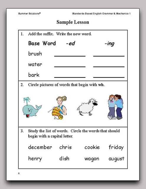Standards-Based English Grammar & Mechanics 1