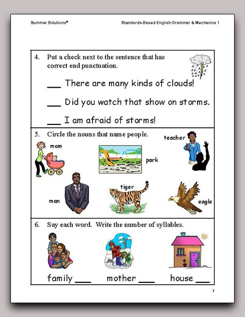 Standards-Based English Grammar & Mechanics 1