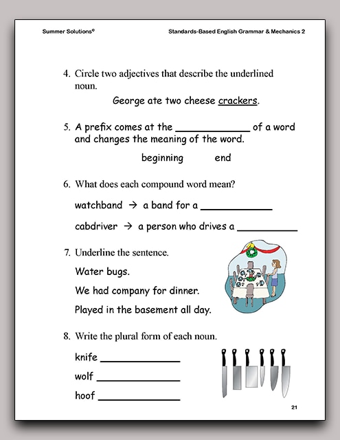 Standards-Based English Grammar & Mechanics 2