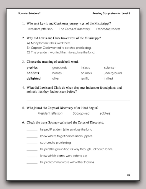 Reading Comprehension 3