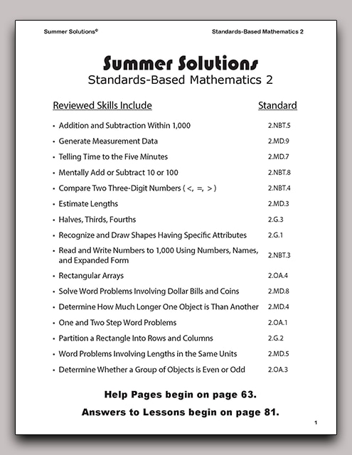 Standards-Based Mathematics 2
