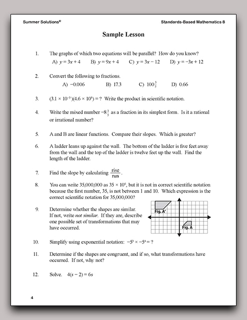 Standards-Based Mathematics 8